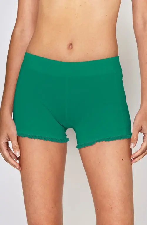 L'ETOILE SPORT Lace Trim Short - Green