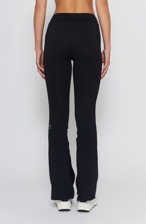 L'ETOILE SPORT Split Hem Panel Pants - Black