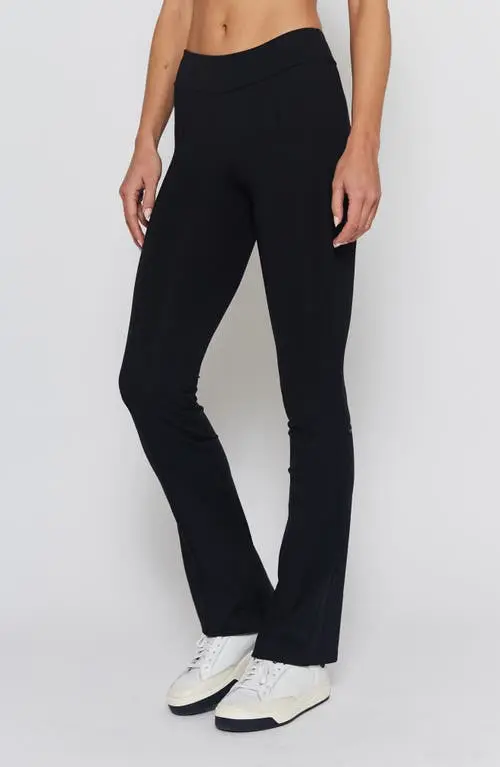 L'ETOILE SPORT Split Hem Panel Pants - Black