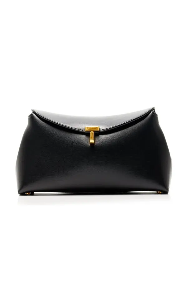 TOTEME T-lock Clutch - Black