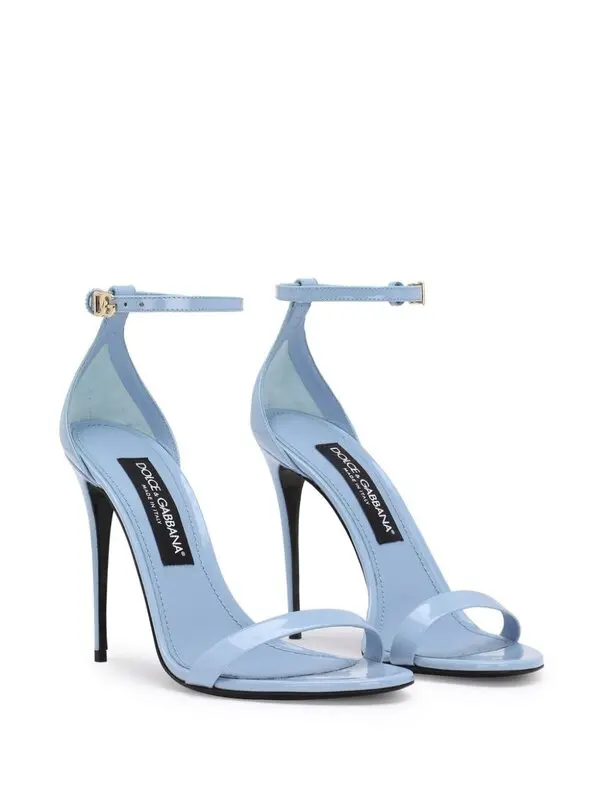 Dolce & Gabbana Keira Leather Sandals - Blue