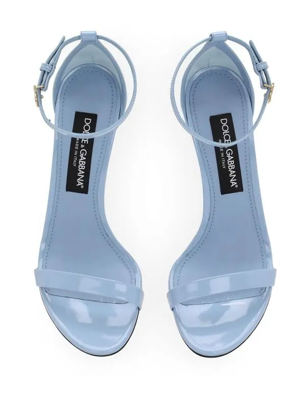 Dolce & Gabbana Keira Leather Sandals - Blue