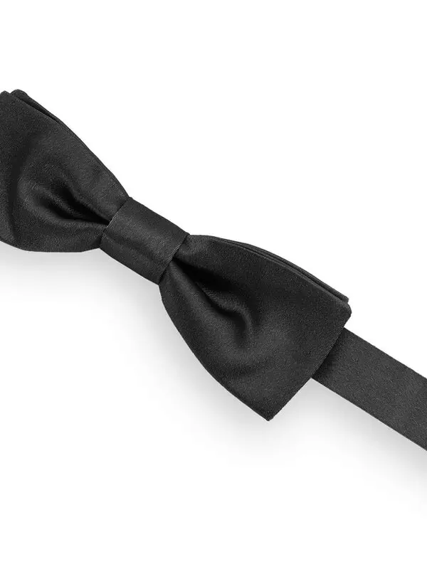 Dolce & Gabbana Silk-satin Bow Tie - Black