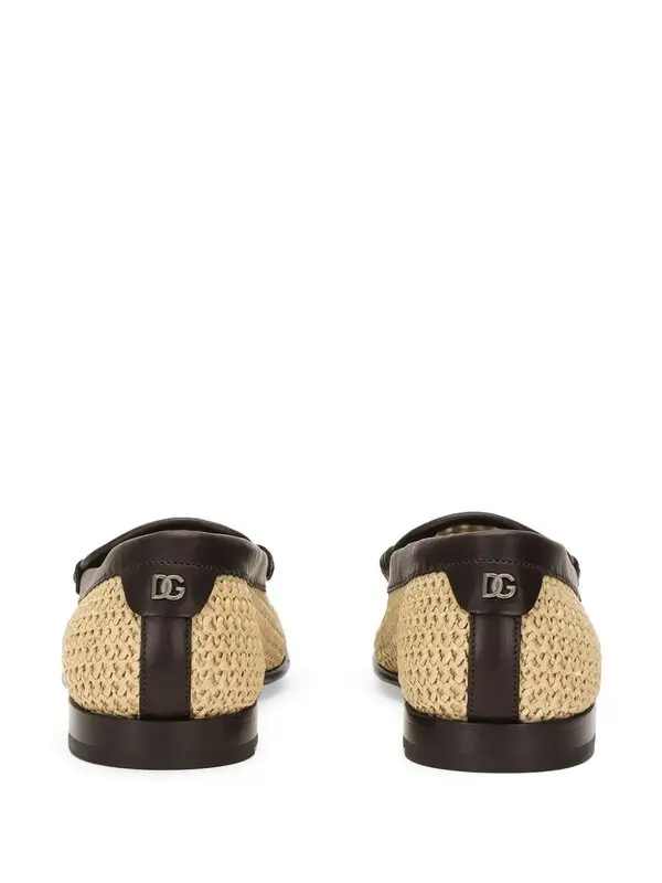Dolce & Gabbana Raffia Loafers