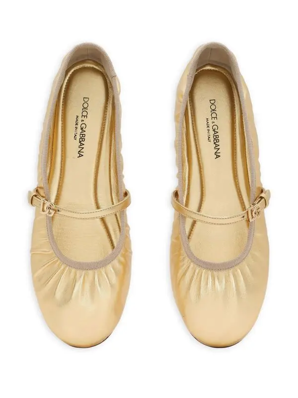 Dolce & Gabbana Dna Leather Ballerina Shoes