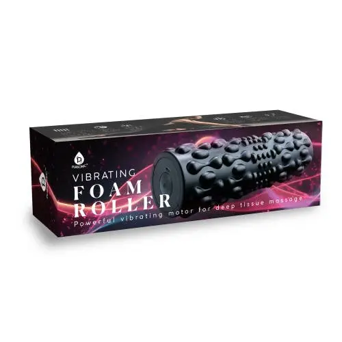 PURSONIC High-intensity Vibrating Foam Roller - Black