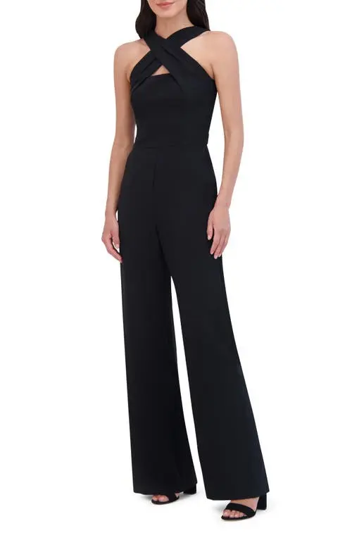 Vince Camuto Signature Cross Neck Jumpsuit
