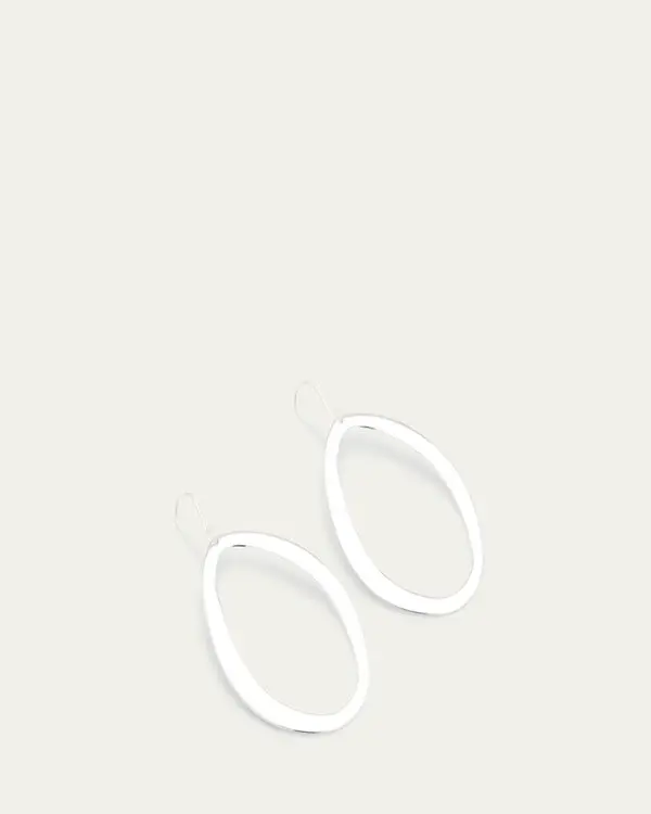 Ippolita Sterling Wavy Oval Drop Earrings