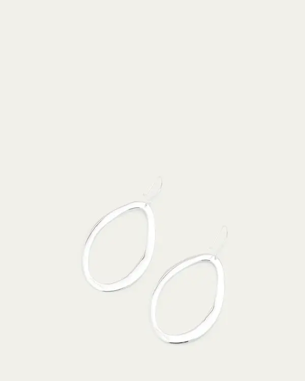 Ippolita Sterling Wavy Oval Drop Earrings