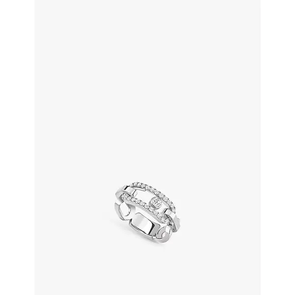 Messika Move Link Diamond Ring - White Gold