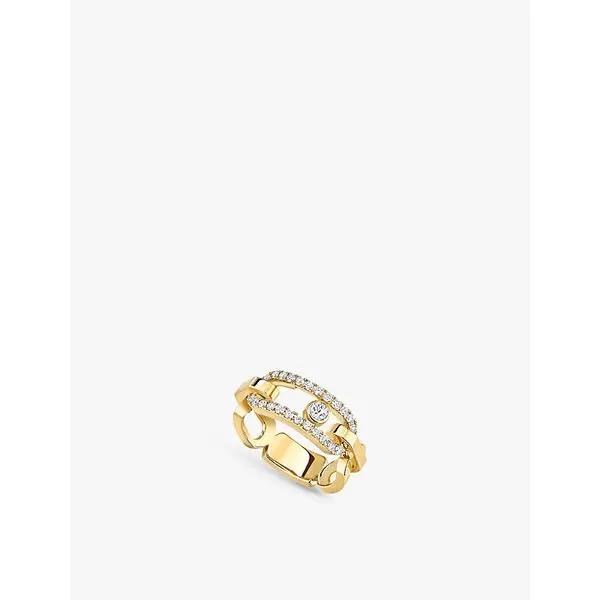 Messika Move Link Diamond Ring - Yellow Gold