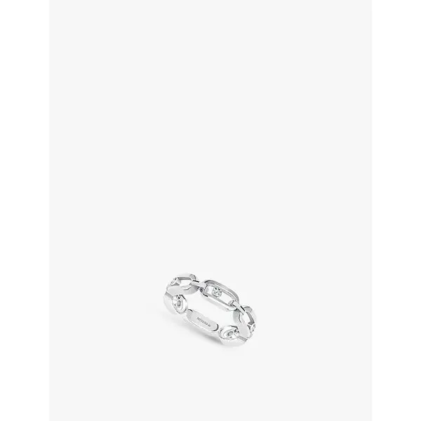 Messika Move Link Multi Diamond Ring - White Gold