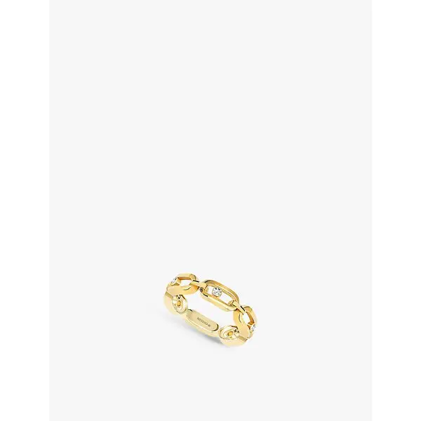 Messika Move Link Multi Diamond Ring - Yellow Gold