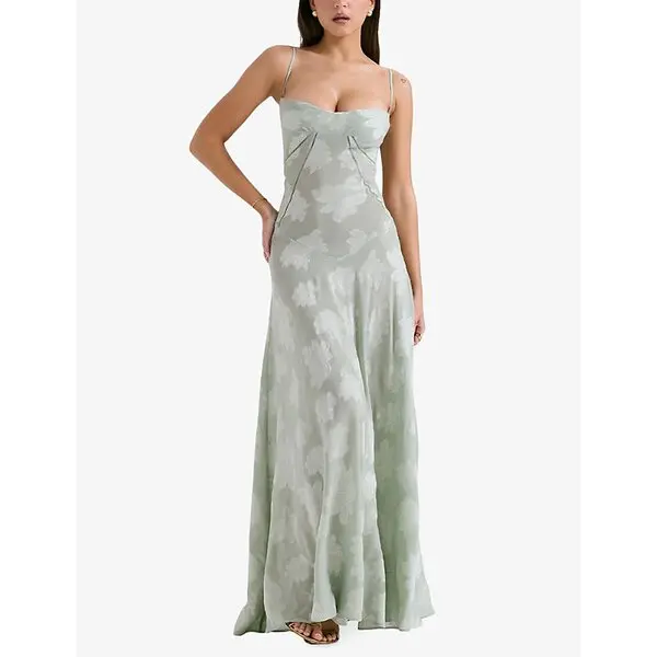 knee length dresses for ladies Seren Backless Cowl Neck Maxi Dress White– Selfie Leslie main image 1