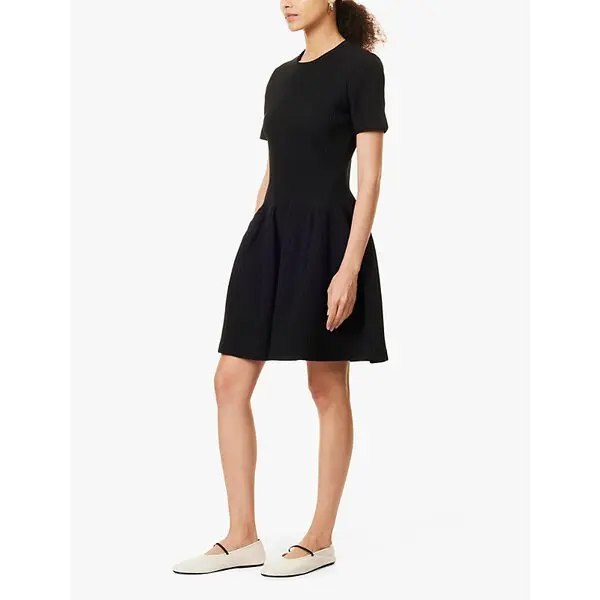 CFCL Hypha Round-neck Ribbed Knitted Mini Dress