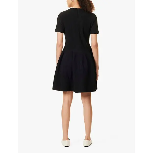 CFCL Hypha Round-neck Ribbed Knitted Mini Dress