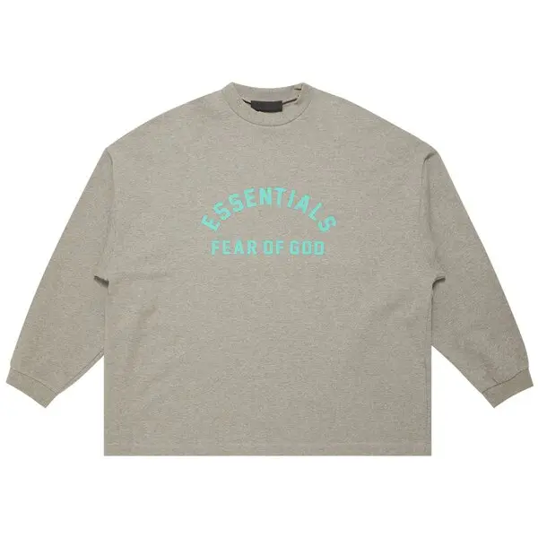 Fear Of God Long-sleeve T-shirt 'dark Heather Oatmeal