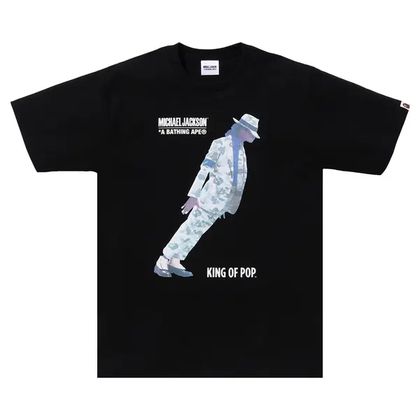 A BATHING APE X Michael Jackson Tee - Black