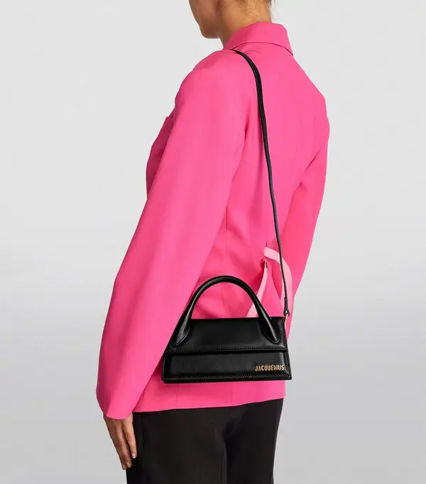 Jacquemus Leather Le Chiquito Long Top-handle Bag