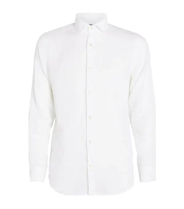 Frescobol Carioca Linen Antonio Shirt - White