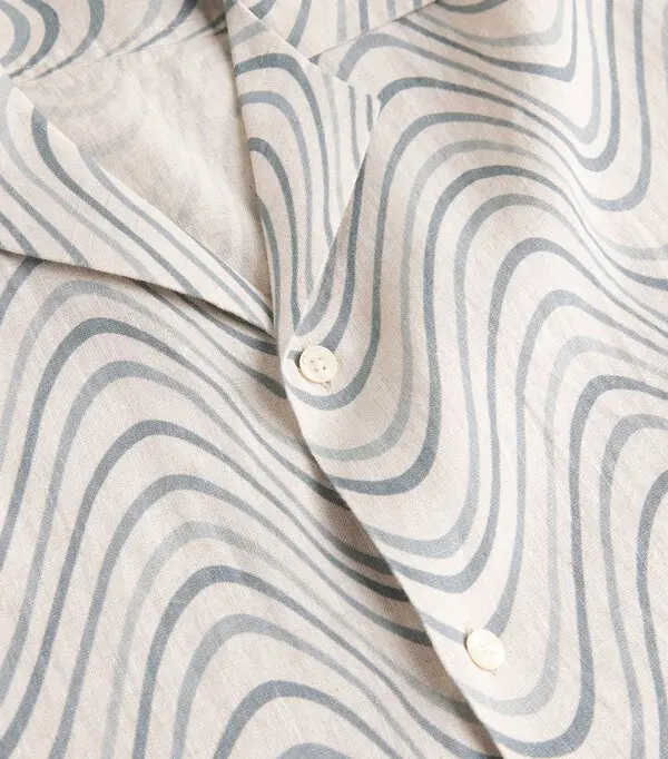 Frescobol Carioca Linen Roberto Shirt - Blue