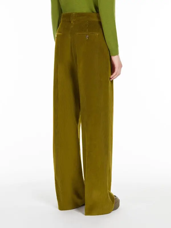 Max Mara Wide-leg Velvet Trousers
