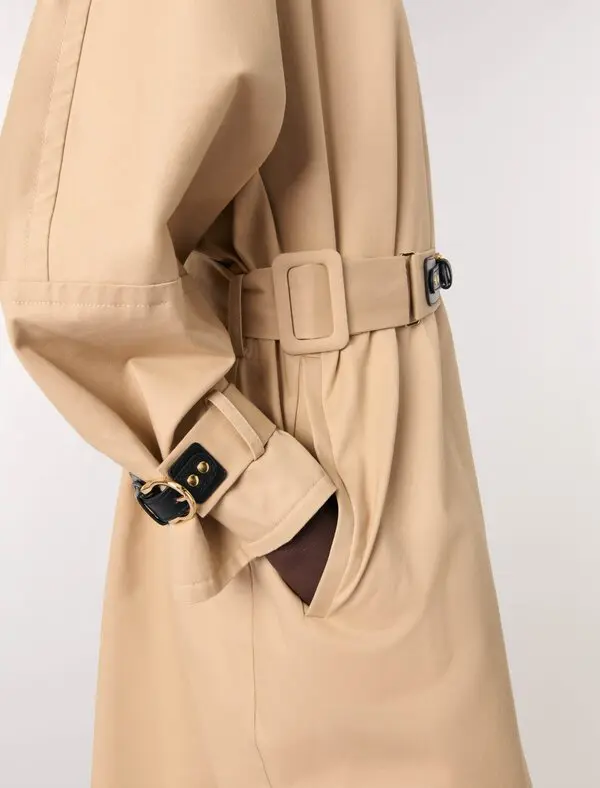 Maje Cotton Long Trench Coat
