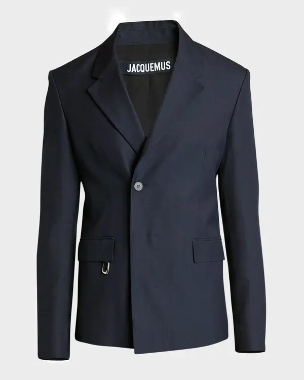 Jacquemus Double-breasted Blazer - Dark Navy