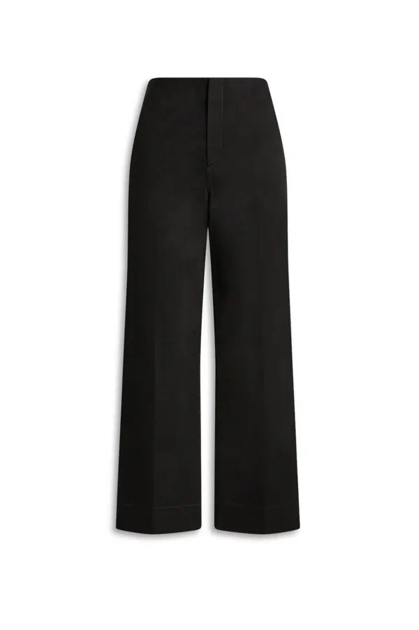 Scanlan Theodore Denim Cropped Jean - Black