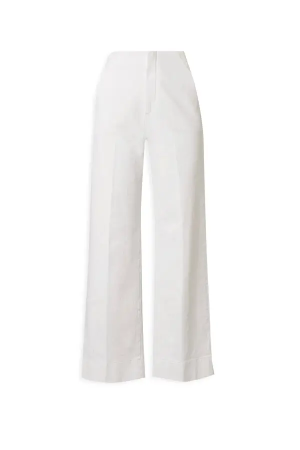Scanlan Theodore Denim Cropped Jean - White