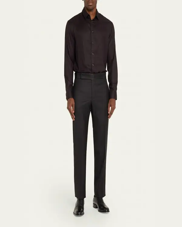 Giorgio Armani Solid Formal Tuxedo Pants