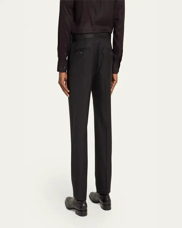 Giorgio Armani Solid Formal Tuxedo Pants