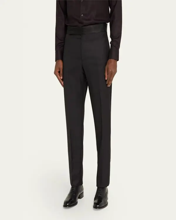 Giorgio Armani Solid Formal Tuxedo Pants