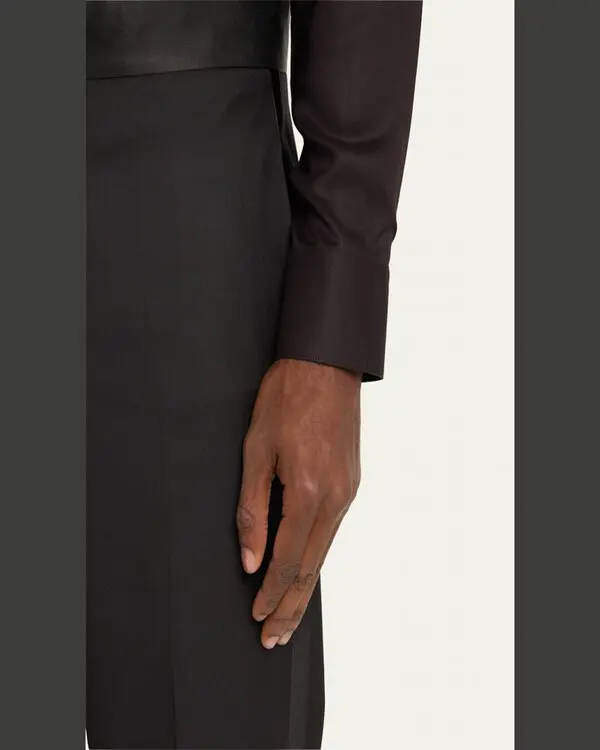 Giorgio Armani Solid Formal Tuxedo Pants