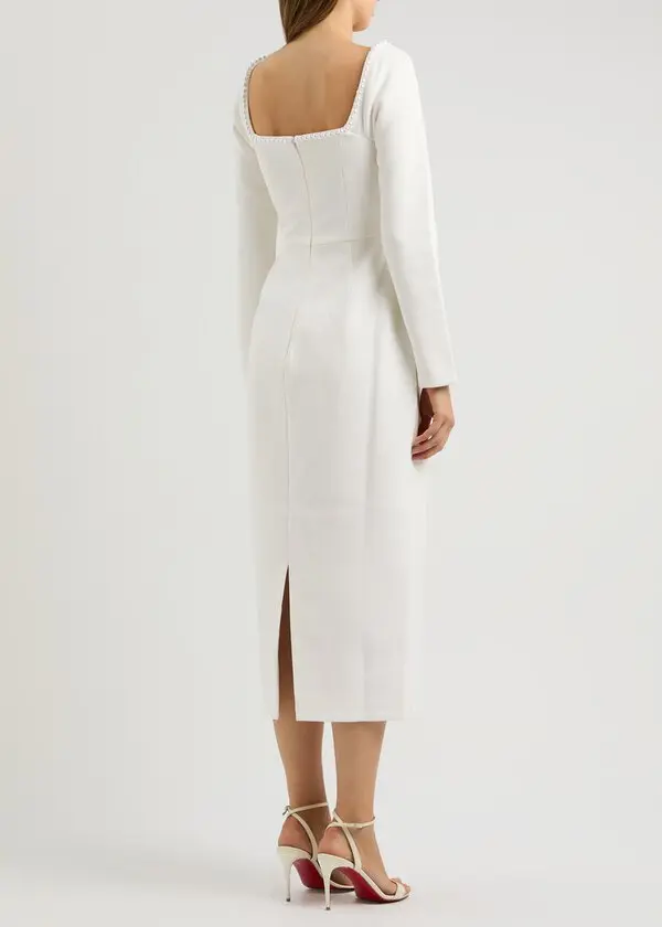 Buy Oddmuse Embellished Midi Dress - White At 49% Off | Editorialist