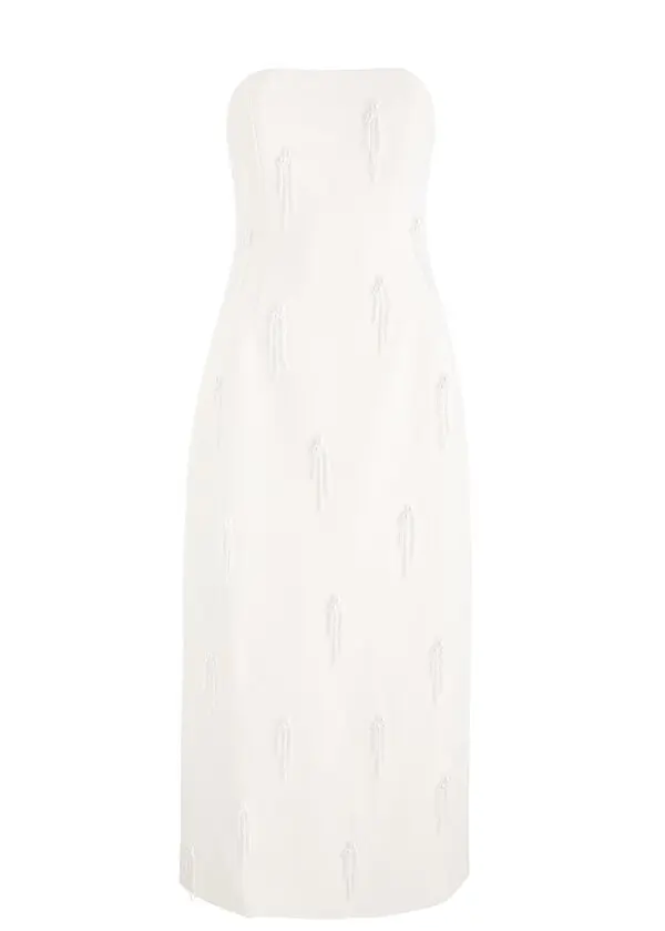 Oddmuse Embellished Strapless Midi Dress