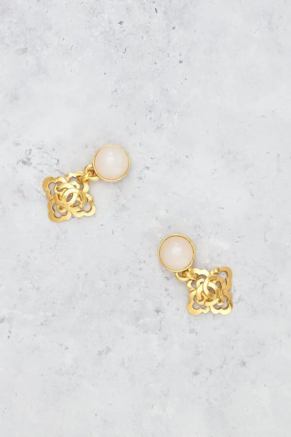 Chanel 1997 Coco Mark Clip-on Earrings