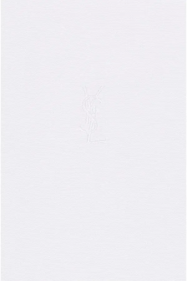 Saint Laurent Chemise Col Monsieur In White - Blanc