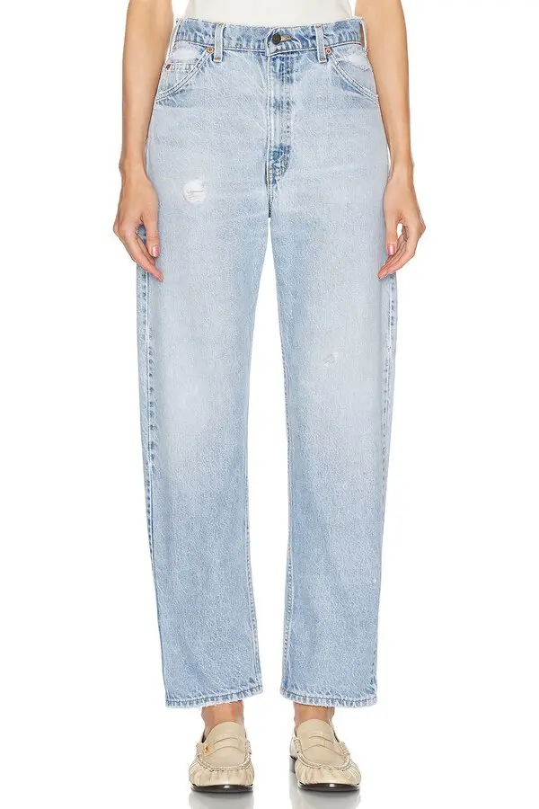 ALIGRACE Classic Relaxed Customs Straight Jeans In Denim - Light