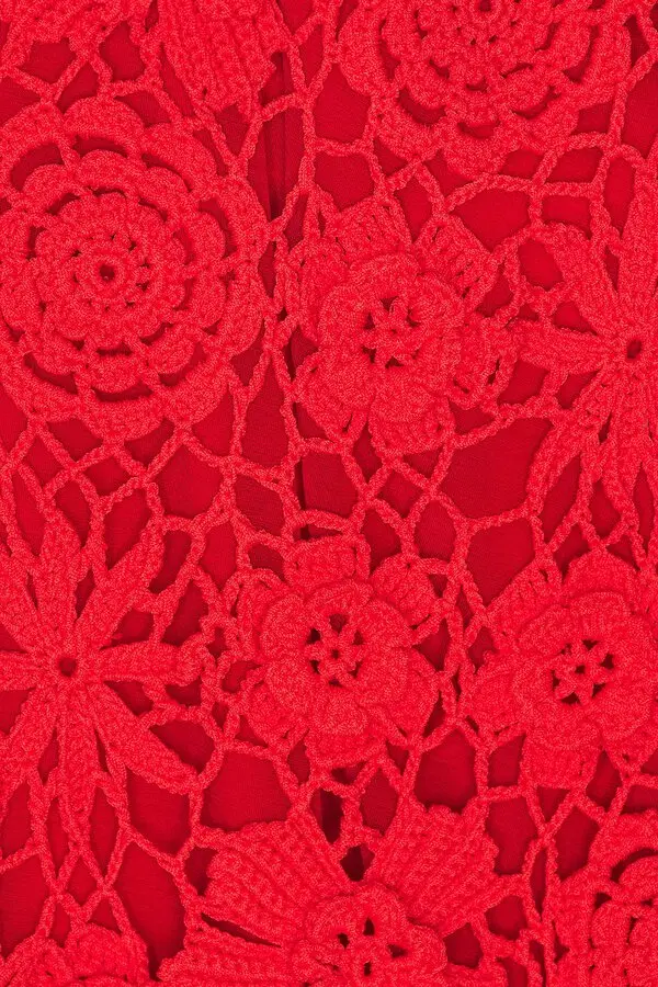 AKNVAS Cece Crochet Mini Dress
