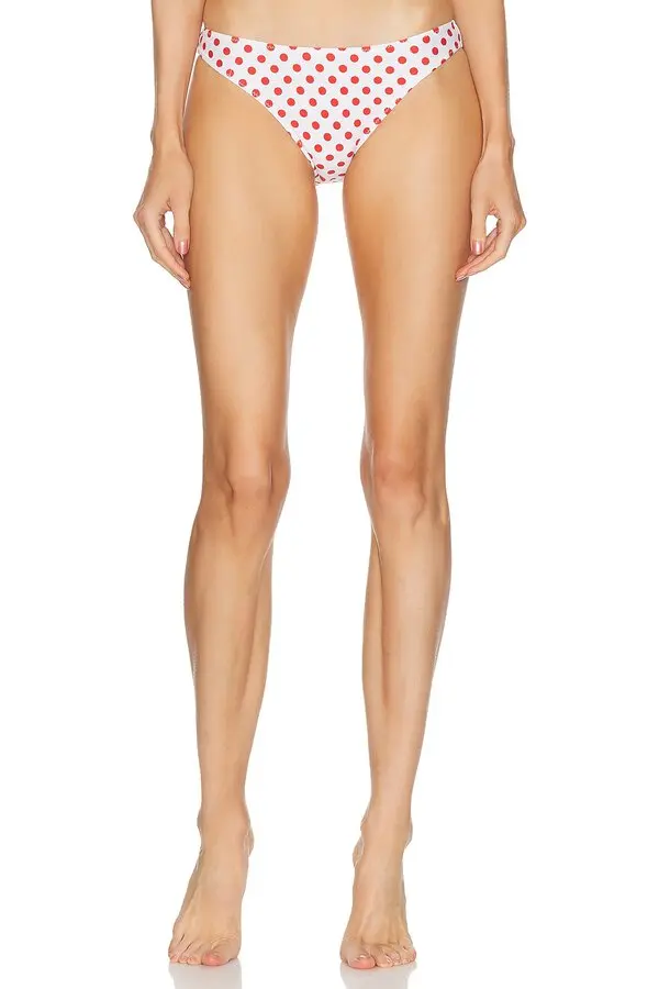 Miaou Luz Bikini Bottom - White Polka Dot