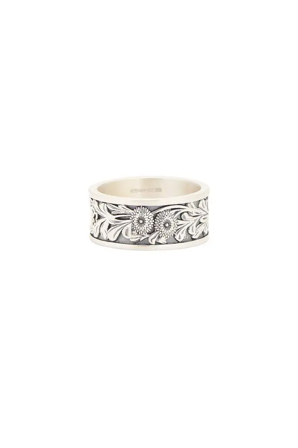 SERGE DENIMES Kabuto Ring In Metallic
