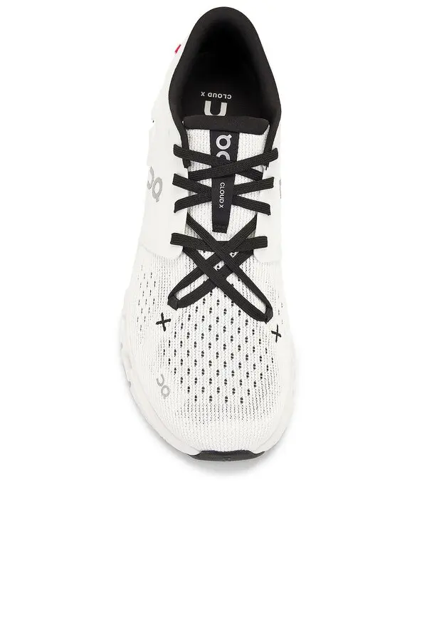 On X 4 Sneaker - Ivory & Black