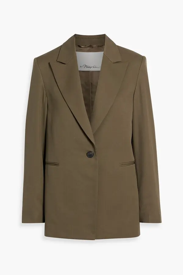 3.1 Phillip Lim Wool-twill Blazer - Army Green
