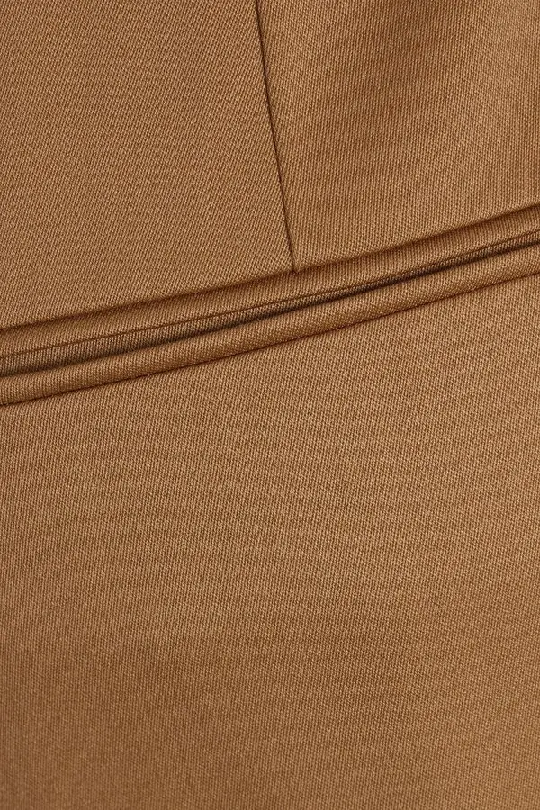 Another Tomorrow Wool-blend Straight-leg Pants - Light Brown