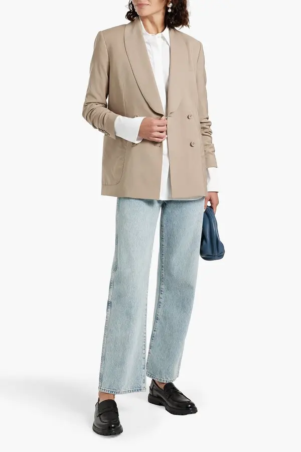 Officine Générale Johanne Double-breasted Wool Blazer