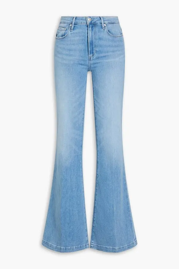 Paige Genevieve Mid-rise Flared Jeans
