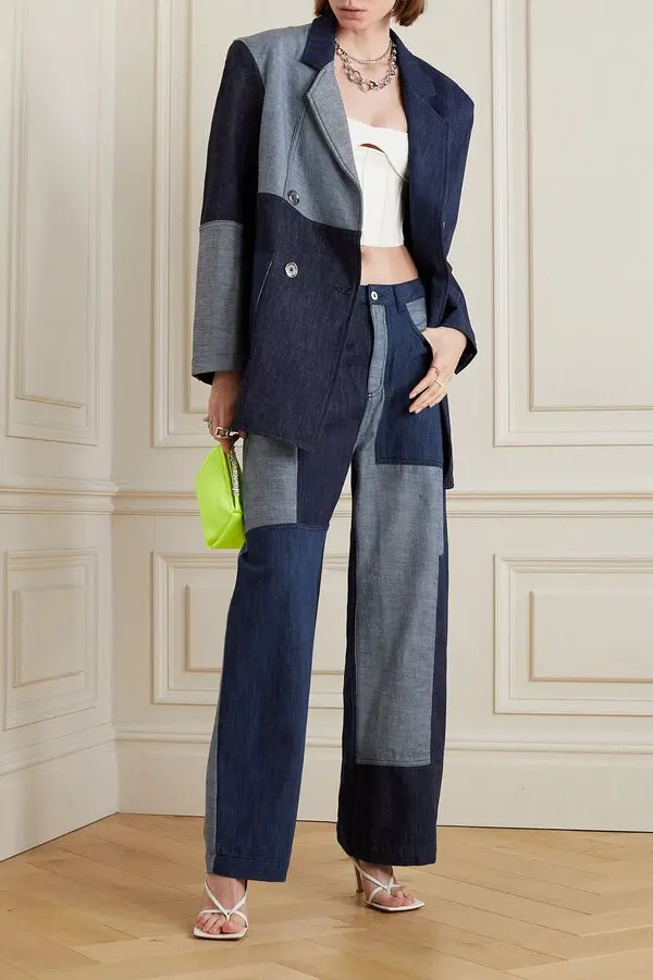 MARQUES' ALMEIDA Rem'ade Double-breasted Denim Blazer
