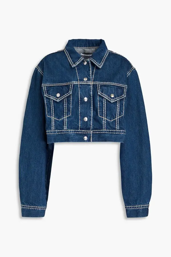RE/DONE Cropped Denim Trucker Jacket