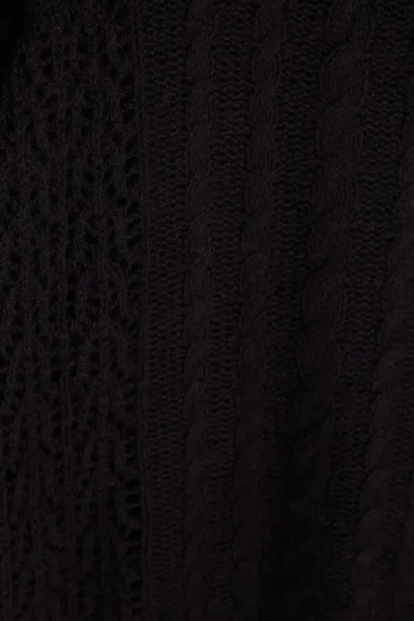 Autumn Cashmere Cable-knit Cashmere Sweater - Black